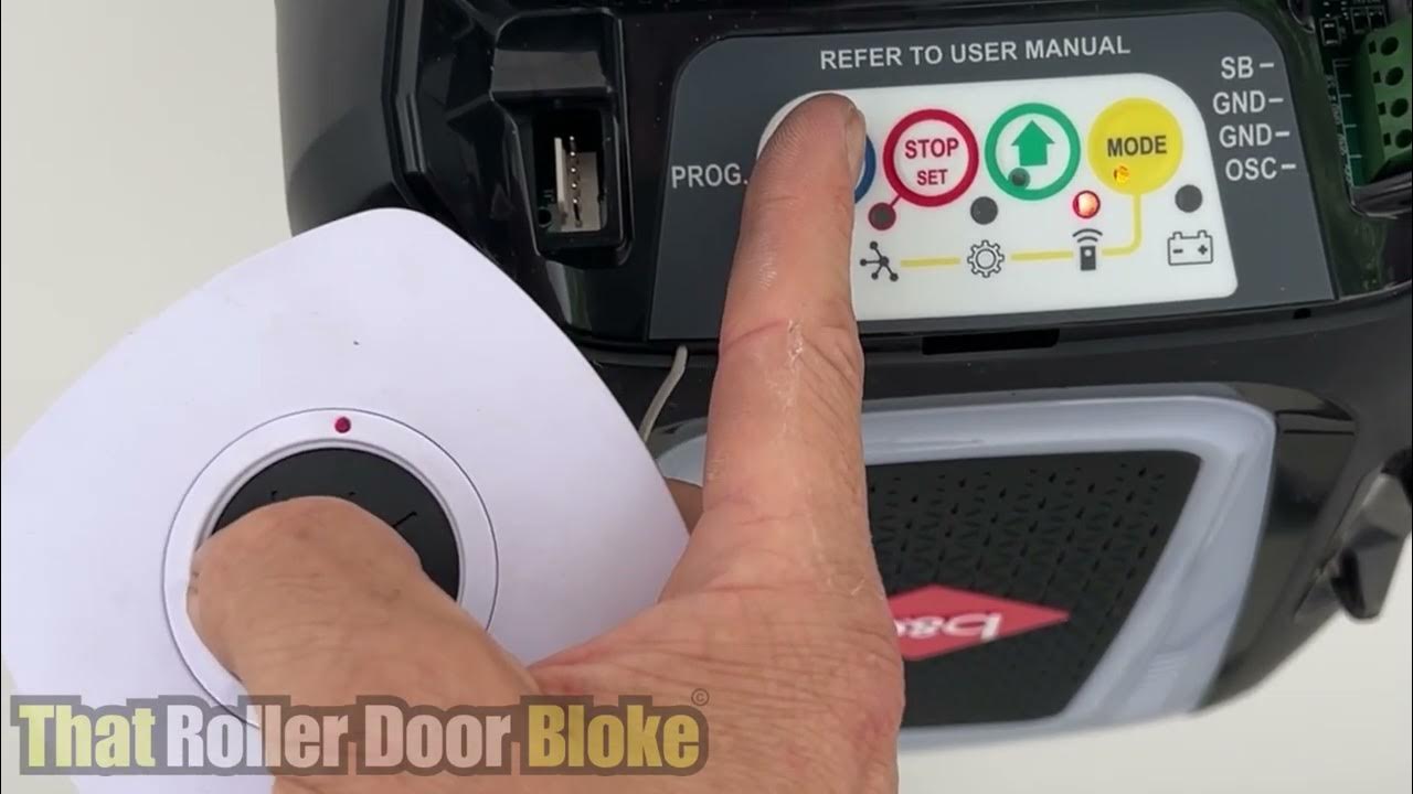 B&D SDO-6v2: Programming Remotes & Wall Button (Easy Guide!) - YouTube