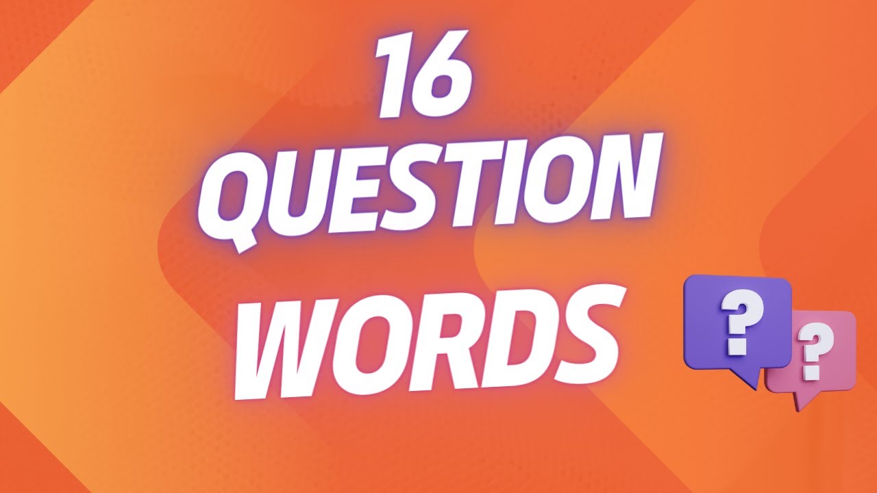 16 question words. 16 përemra pyetës. - YouTube