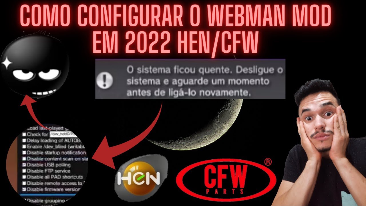 COMO CONFIGURAR WEBMAN MOD GUIA COMPLETO PS3 HEN/CFW 2022 HENQUETOS ...