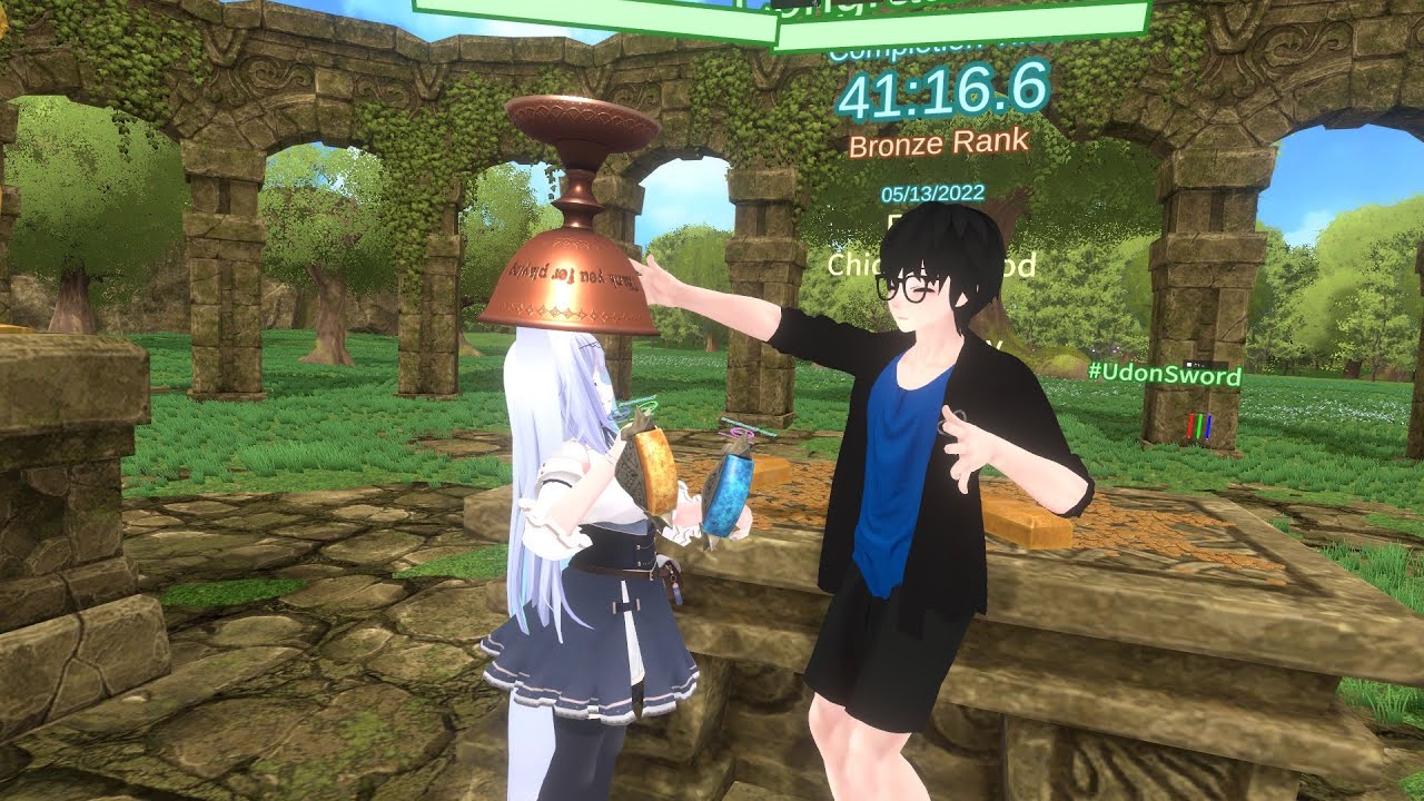 VRChat Adventure/Game World: Udon Sword 2 (FIRST VIDEO USING VR) - YouTube