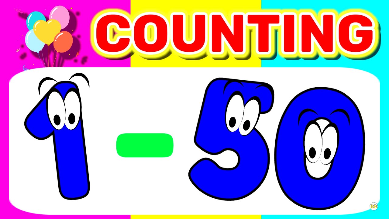 Learn to Count 1 to 50 | Counting Numbers 1 to 50 Song | One to Fifty ...