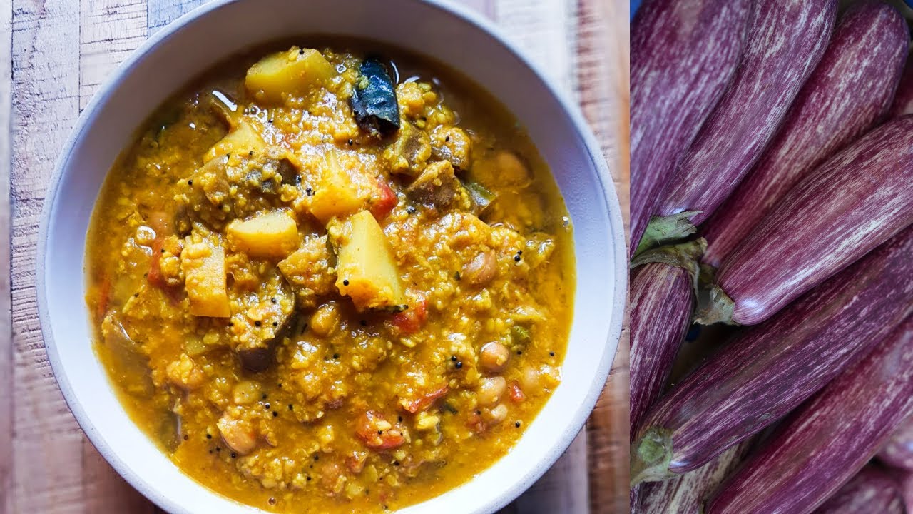 How To Make Eggplant Gotsu | South Indian Style Spiced Eggplant Stew ...