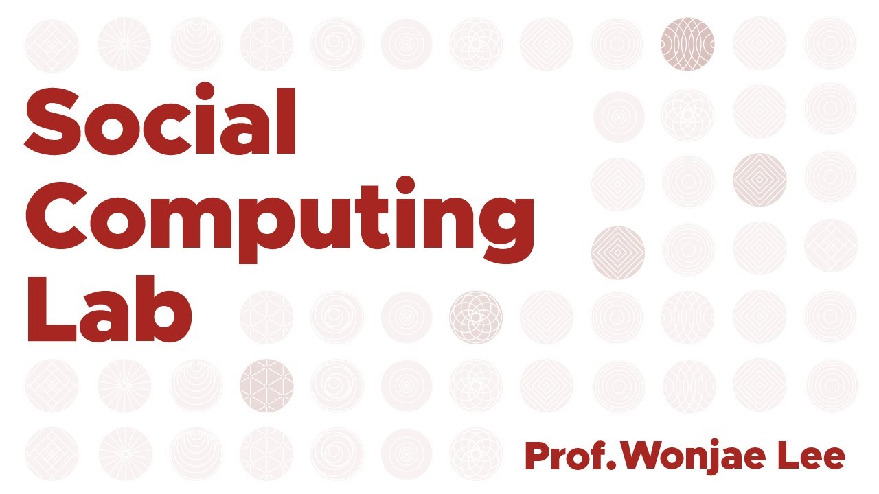 이원재 교수 - Social Computing Lab - YouTube