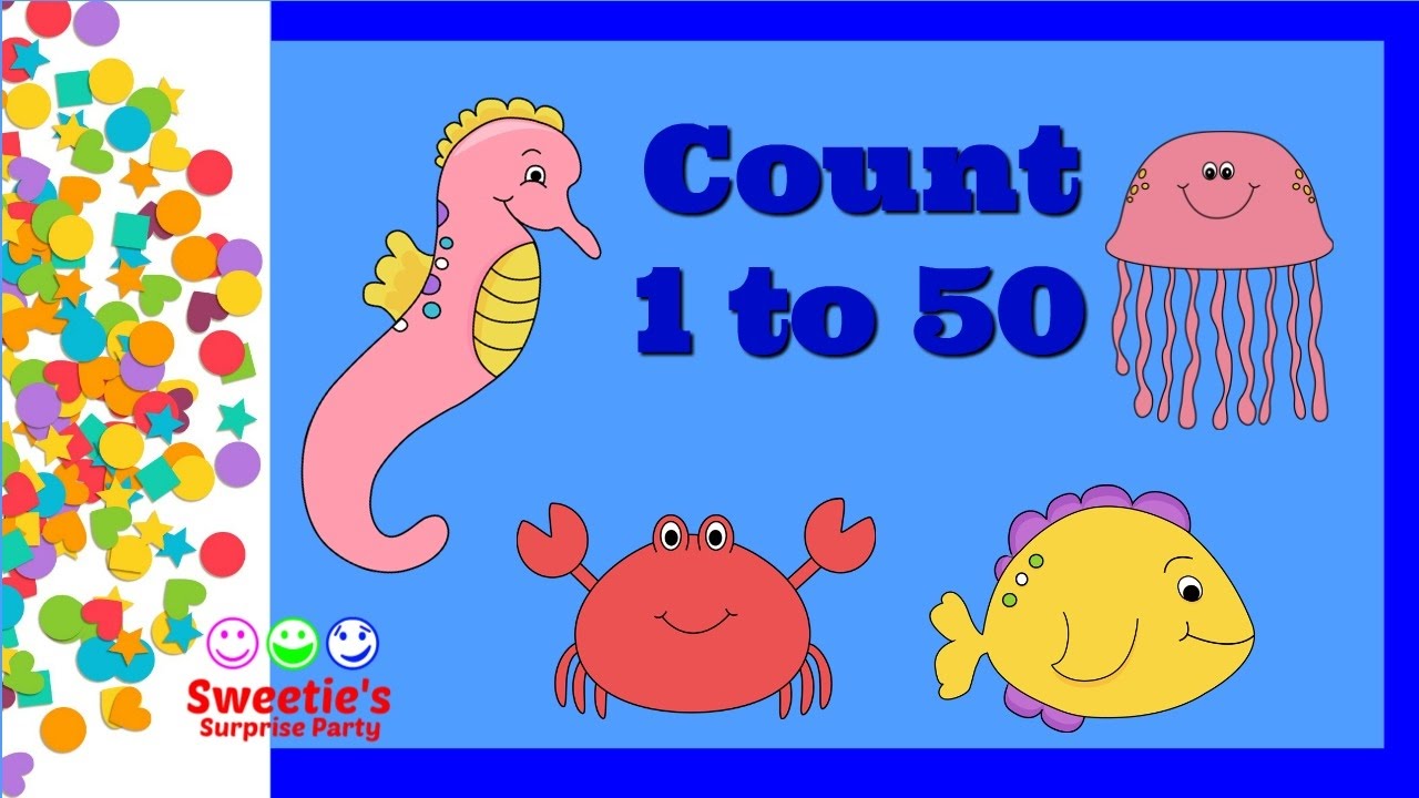 Learn to count from 1 to 50 Under the Sea - YouTube