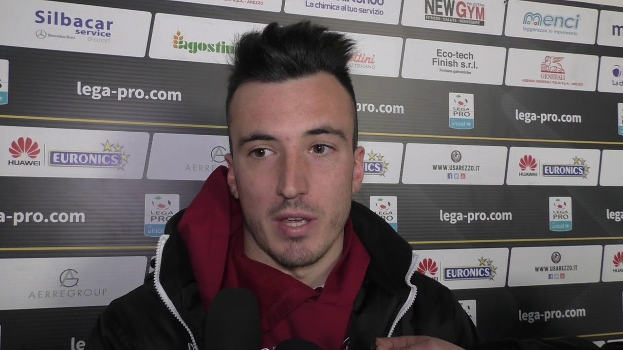 Arezzo-Alessandria 0-2, intervista a Samuele Perisan - YouTube