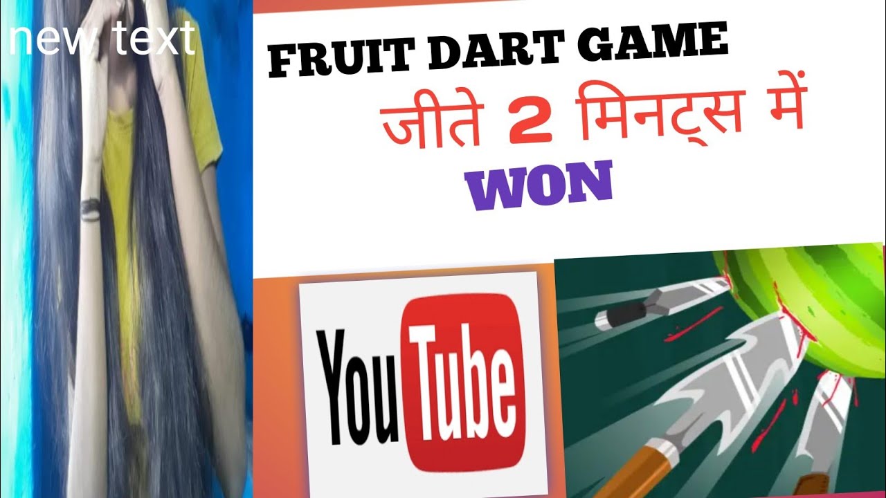 FRUIT DART GAME (WON🍓) - YouTube