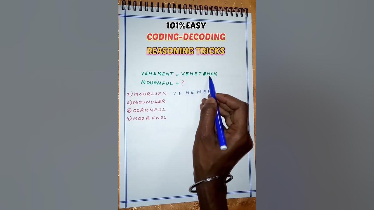 Coding Decoding Reasoning Tricks Reasoning Classes For Ssc Cgl Gd Exam Shorts Youtube