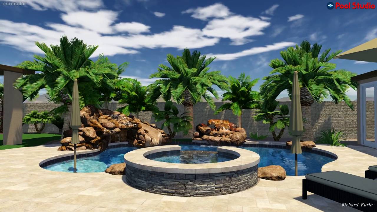 Beeston Backyard Design Concept by Richard Furia at Presidential Pools ...