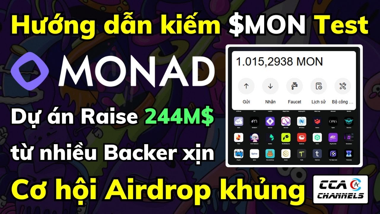 Testnet Monad - Dự án Raise 244M$ | Hướng dẫn kiếm $MON test nhanh nhất ...
