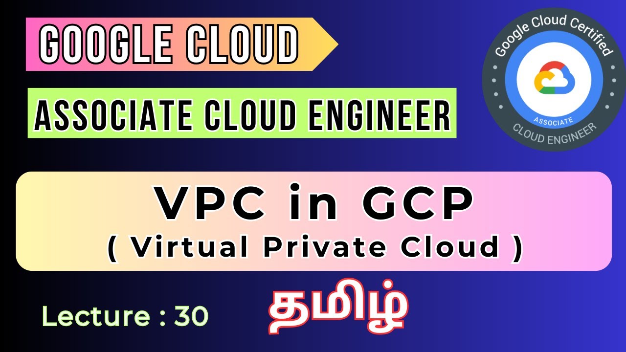 Lecture: 30 || Google Cloud VPC Introduction in TAMIL | What is Virtual ...