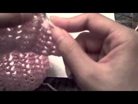 lets knit a simple lace pattern - YouTube