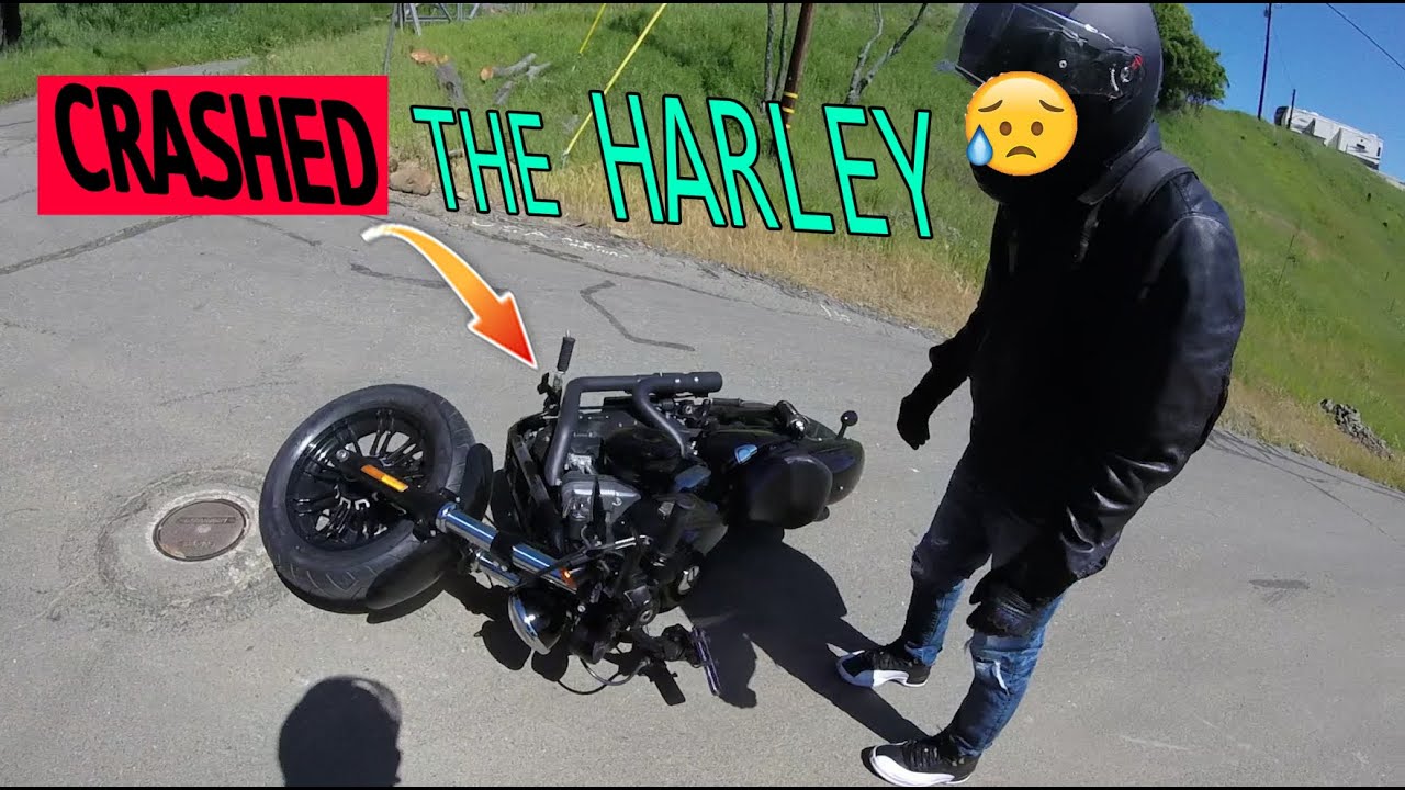 CRASHED THE HARLEY ON OUR FIRST GROUP RIDE | NINJA X HARLEY ...