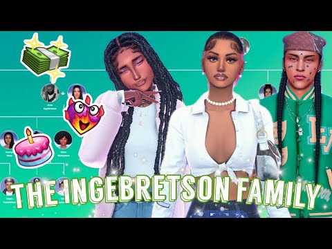 My Entire Sims 4 Family Tree | 4 Generations of The Ingebretson Family ...