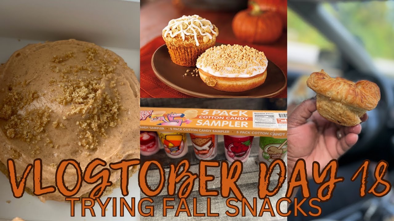 VLOGTOBER 2023 DAY 18: MORE FALL SNACKS, COFFEE, & FALL COTTON CANDY ...