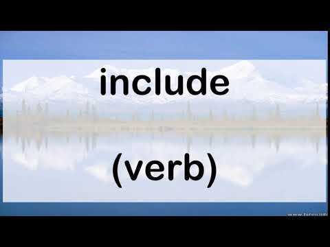 163 include verb - YouTube