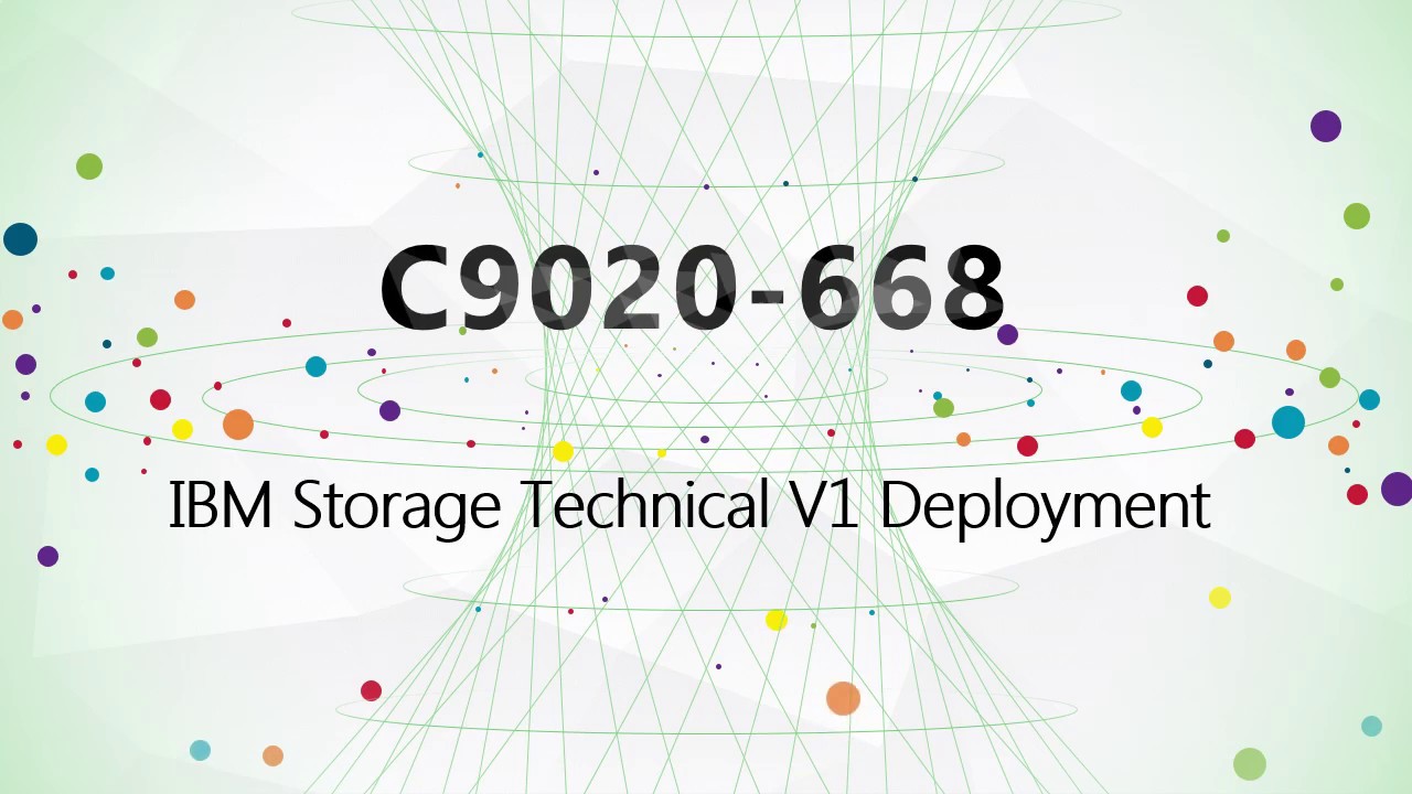 IBM Storage Technical V1 C9020-668 test questions|CertTree - YouTube