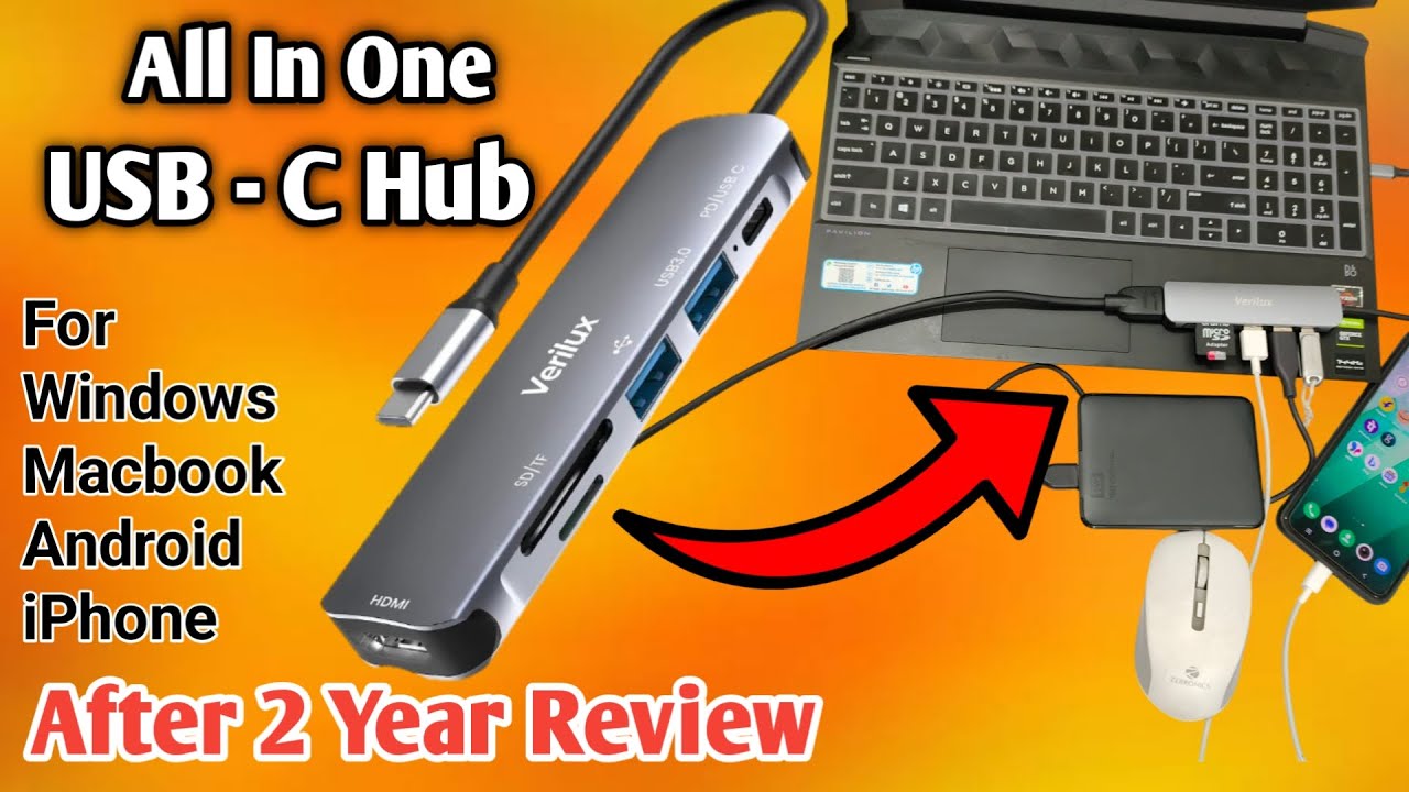 Best USB-C Hub for MacBook & Windows Laptops 6 in 1 USB hun 7 in 1 USB Hub 2025 - YouTube