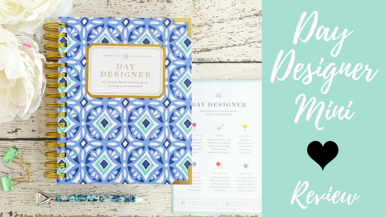 Mini Day Designer 2018 Planner Review | Walk Through, Goal Setting ...