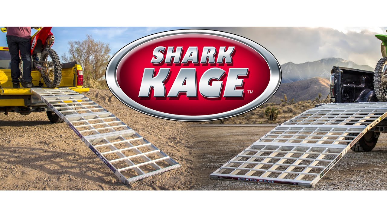 The Shark Kage™ 47" & 24" Aluminum Loading Ramps - YouTube