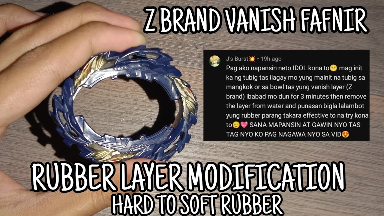 [MODIFICATION] VANISH FAFNIR RUBBER LAYER MOD | HARD TO SOFT - YouTube