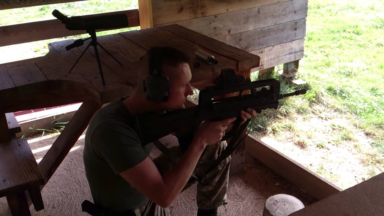 french FAMAS G2 with homemade silencer - YouTube