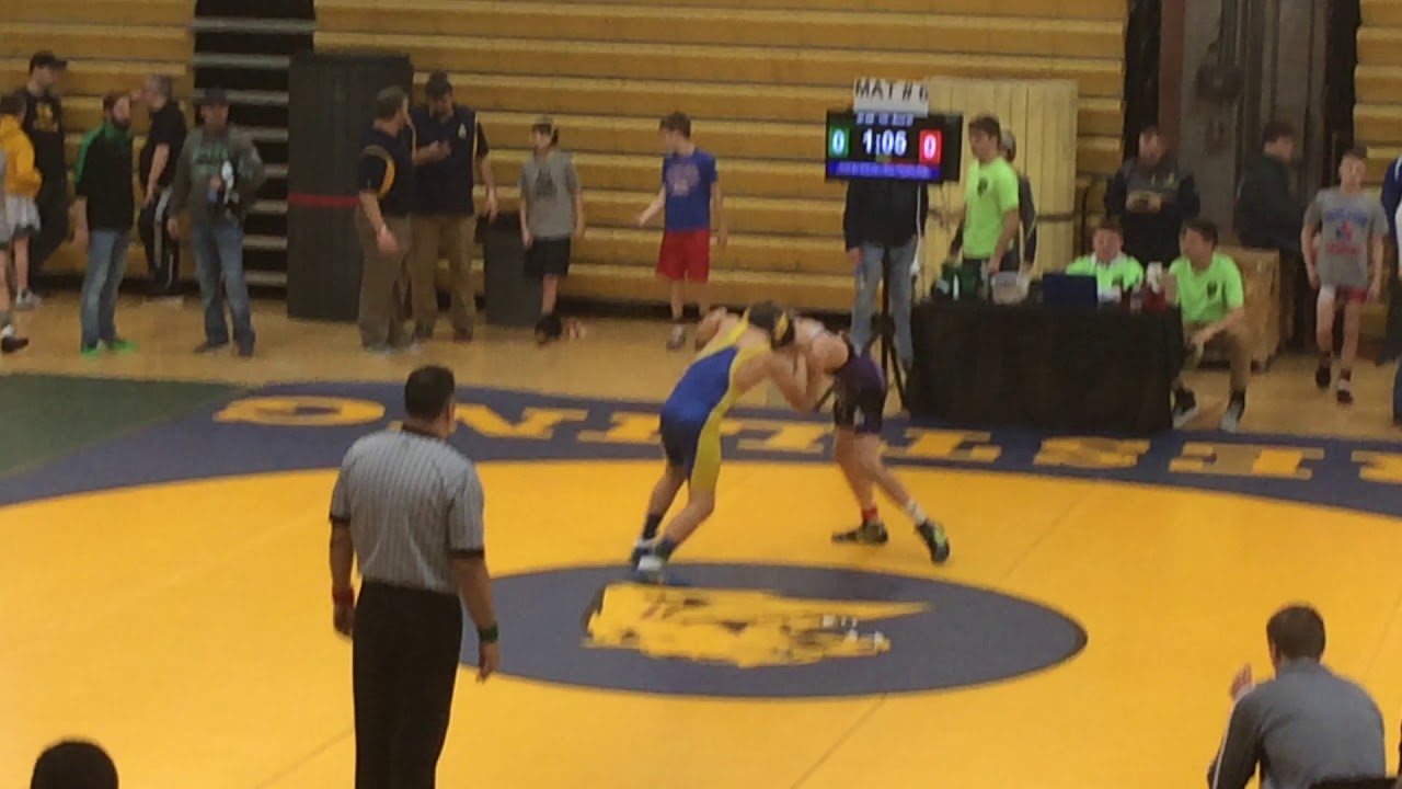 Xander @ Oregon-Clay JH Districts 2.18.18 M1 - YouTube
