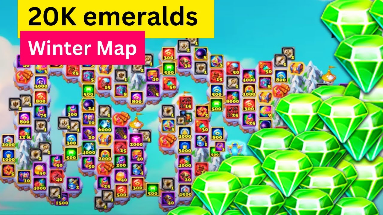 Fastest Way to 20k Emeralds on Winter Map - YouTube