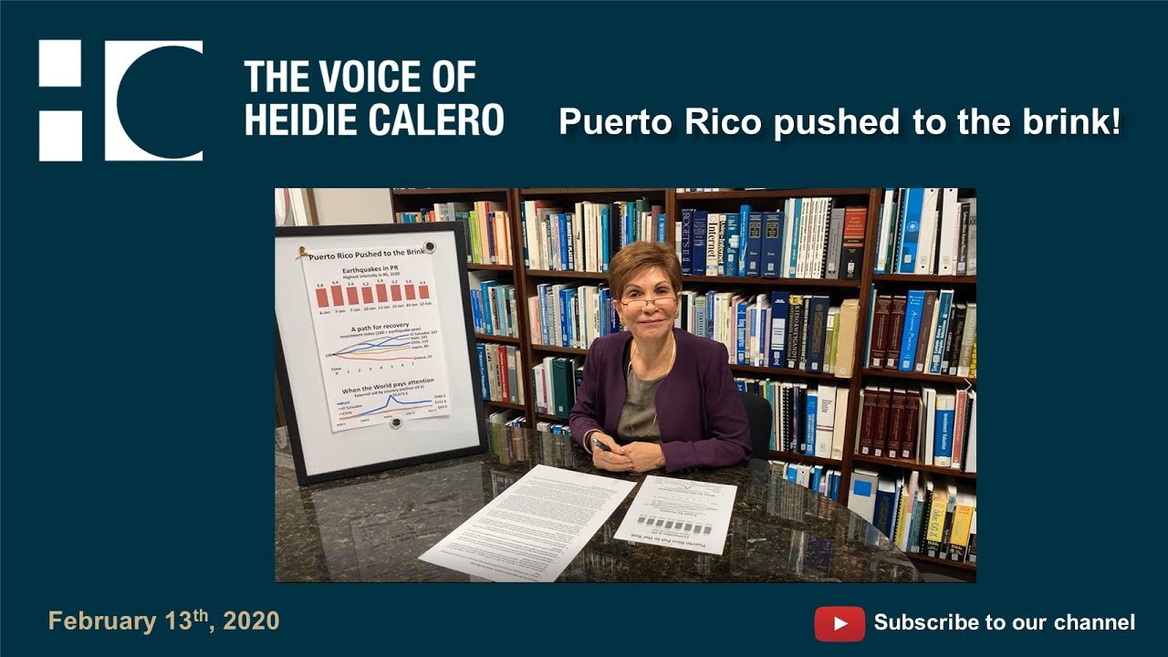 The Voice of Heidie Calero on February 13, 2020: Puerto Rico pushed to ...
