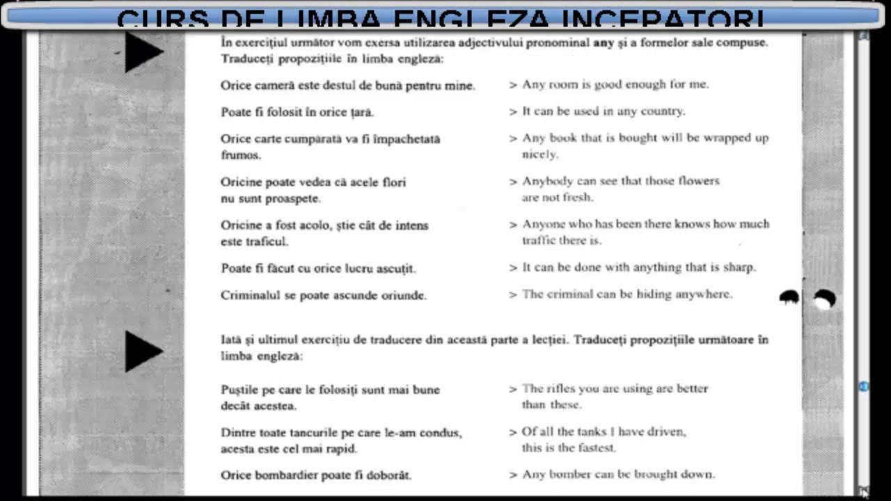 Curs de limba Engleza incepatori (tema+vocabular) - Lectia 32 - YouTube
