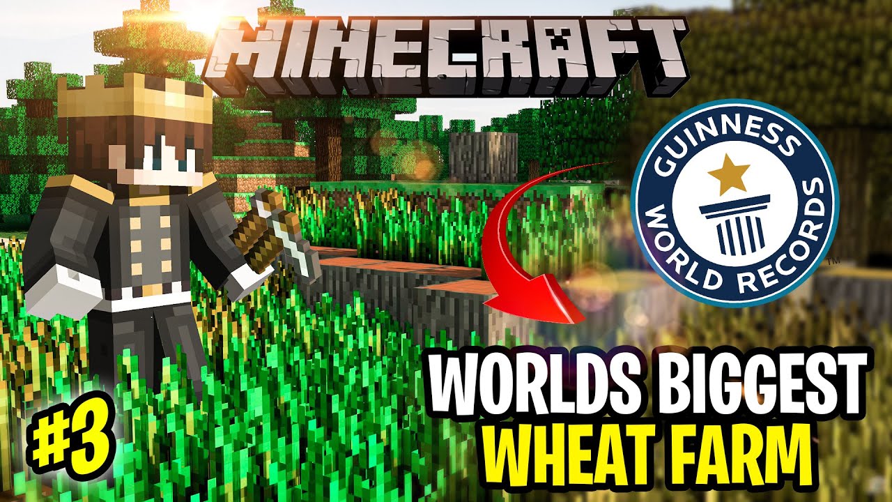 Worlds Biggest Wheat Farm ever? (Minecraft Gameplay) | xGAMEKILLERx ...
