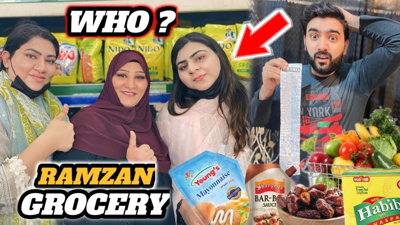 Too Much Expensive Grocery | Met To Amara & Amrina Butt | Mah-E-Ramzan Mubarik Ho | - YouTube