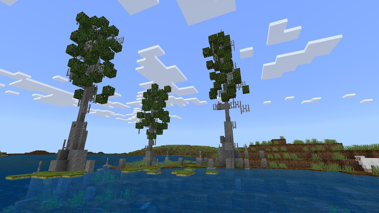 Minecraft Bald Cypress | tutorial - YouTube