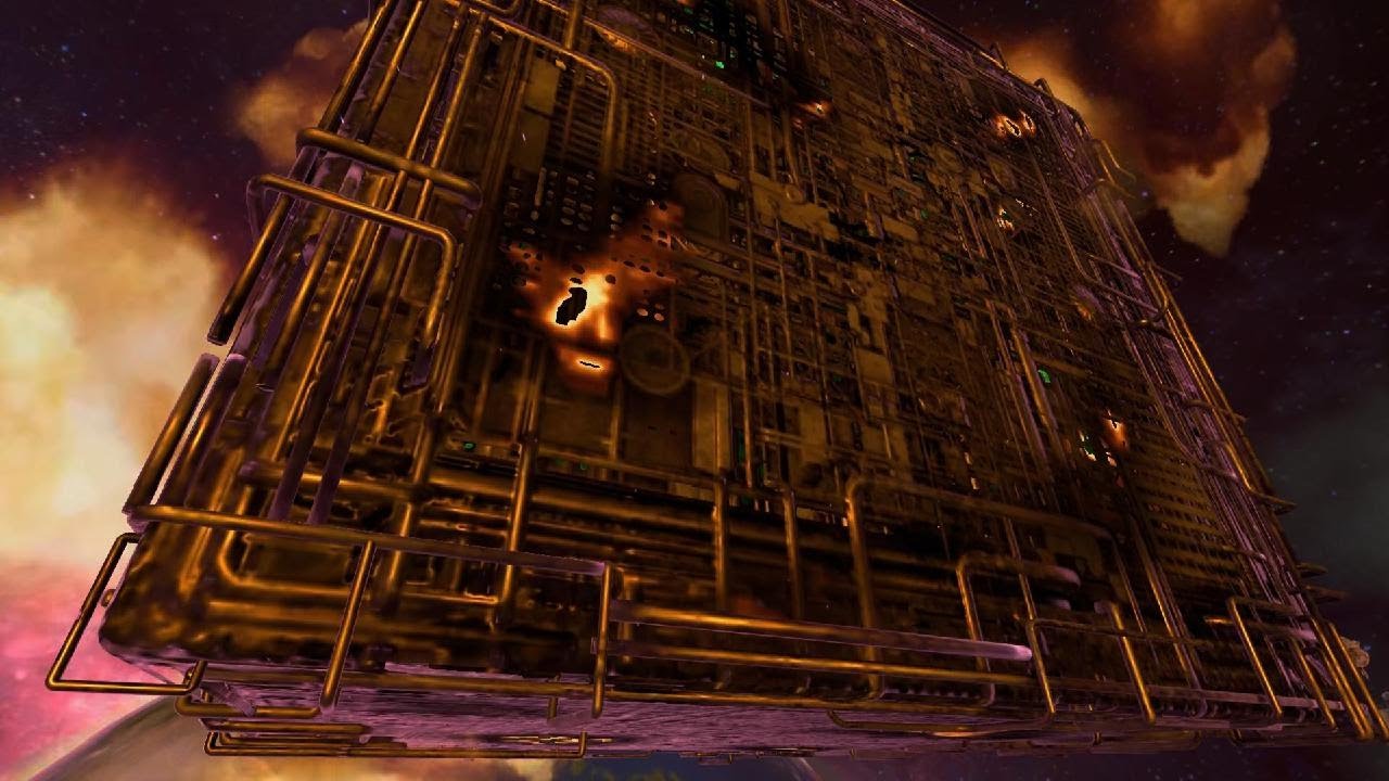 Borg Cube Destroyed Solo Mission! USS Enterprise 1701 D - Red Squadron ...