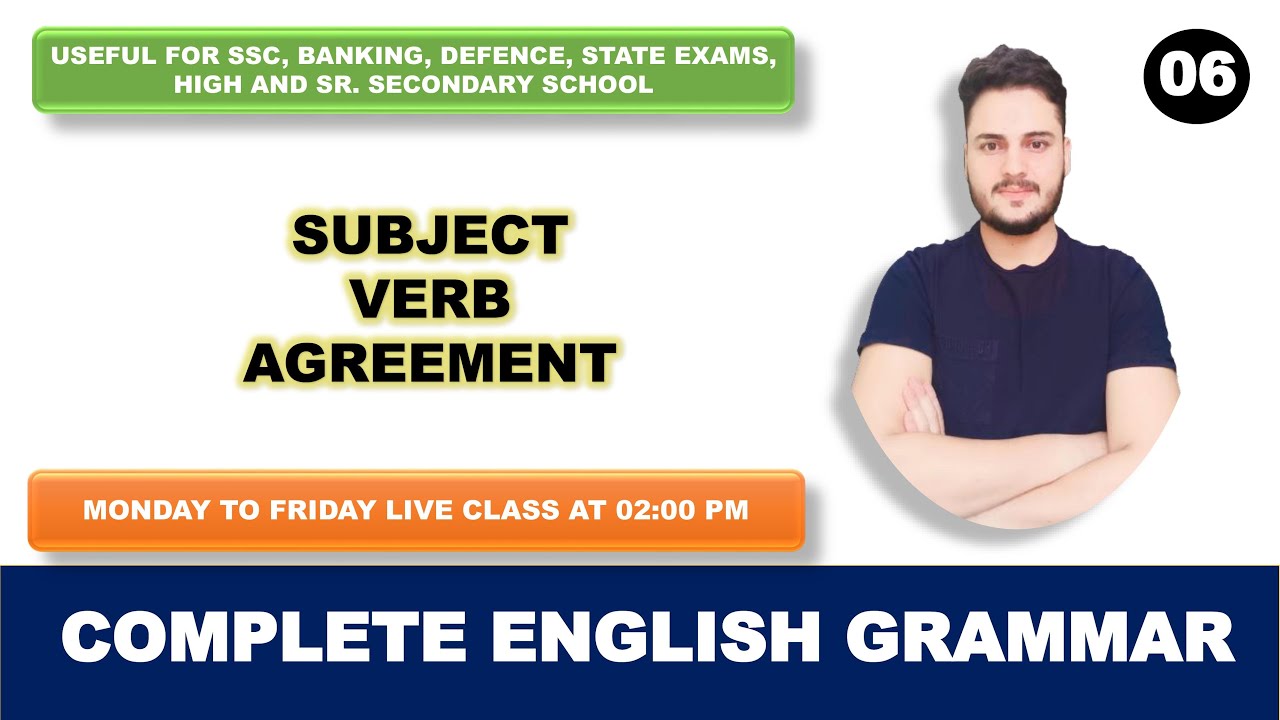 Subject Verb Concord/Agreement (Syntax) | Complete English Grammar For ...
