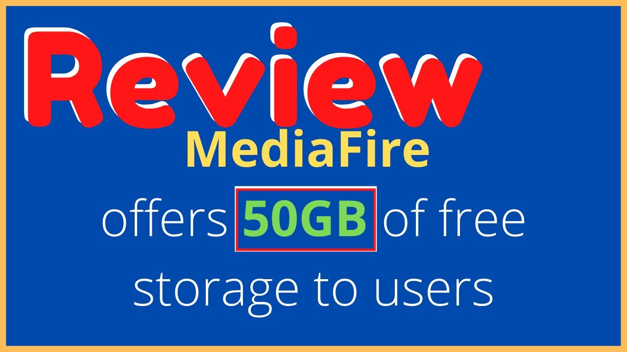 Review of Mediafire Cloud Storage | Free 50 GB Space 📂 - YouTube