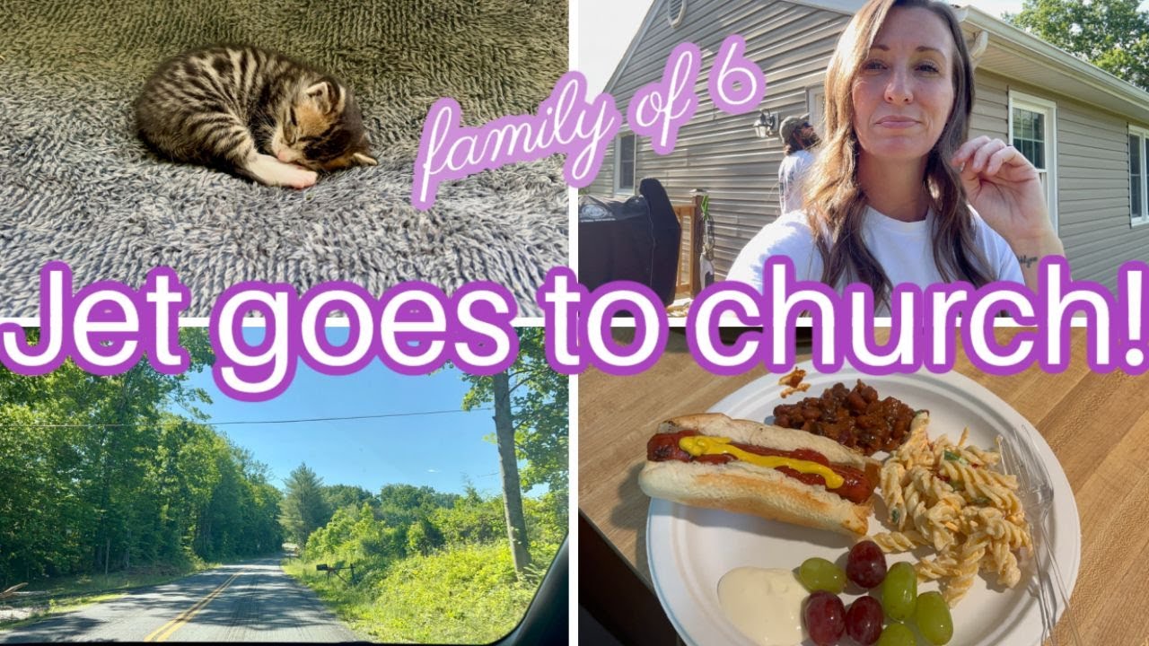 JET GOES TO CHURCH & A FAMILY COOKOUT! - YouTube
