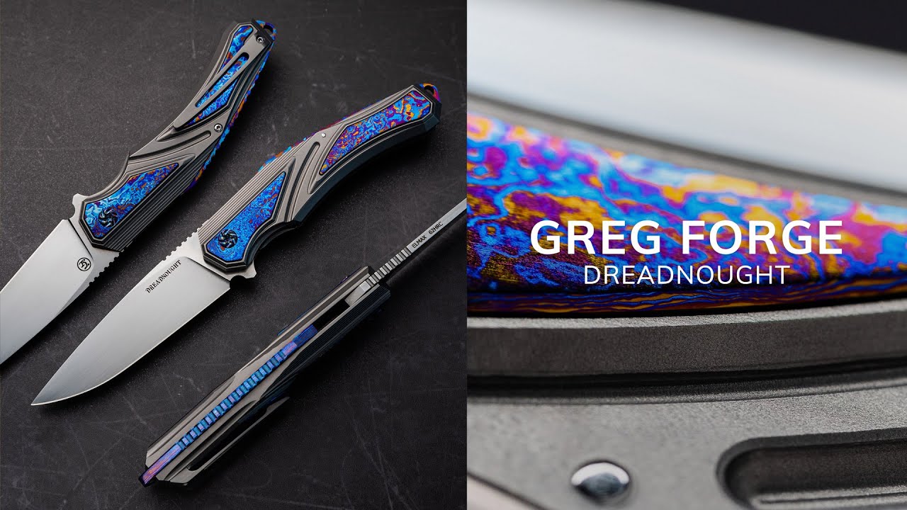 FOLDING KNIFE FOLDER DREDNOUGHT 1 ELMAX GREG FORGE - YouTube