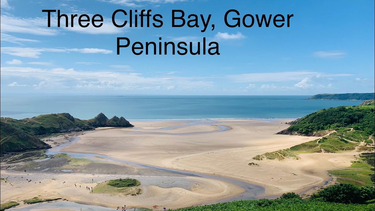 Three Cliffs Bay Campsite and Beach - YouTube