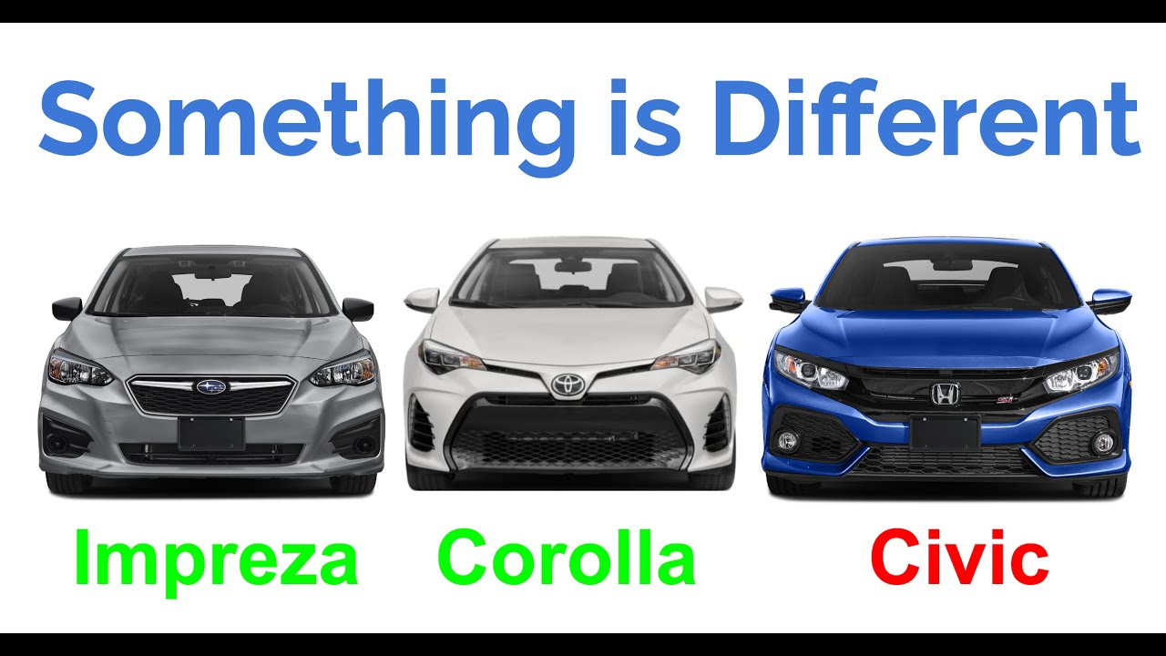 The Long Story Of Three Cars... The Toyota Corolla, The subaru impreza ...