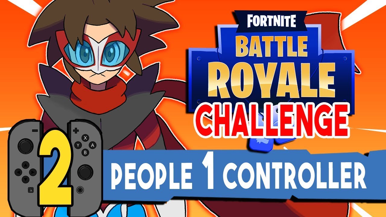 CHALLENGE! Fortnite 2 People 1 Joy Con Each! - YouTube