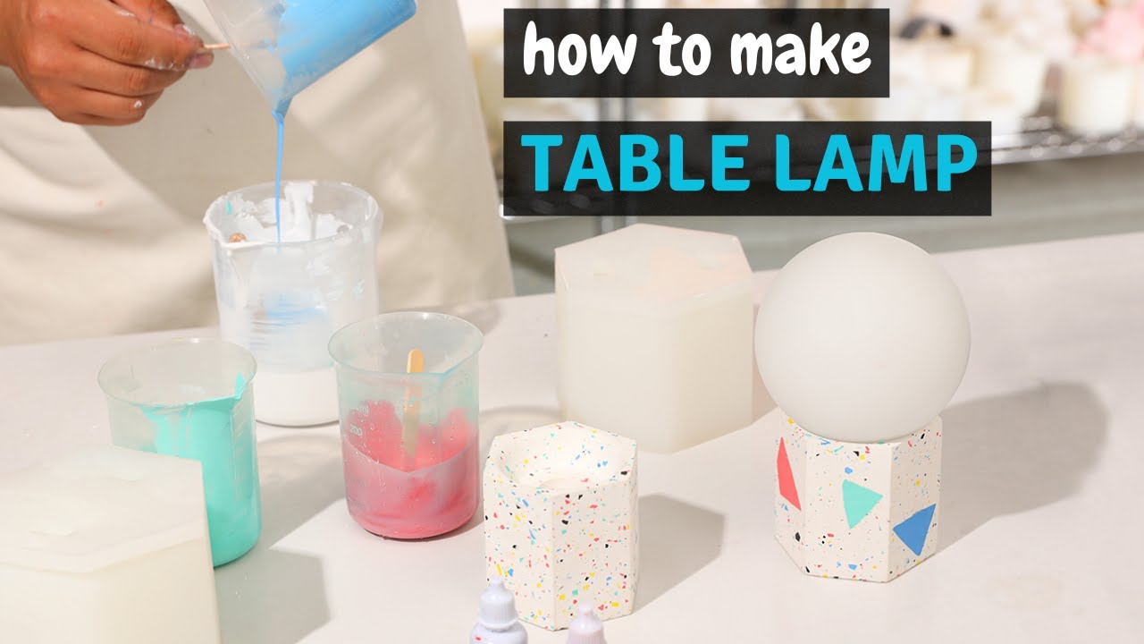 Step-by-Step DIY Concrete Table Lamp Tutorial with Boowannite Starter ...