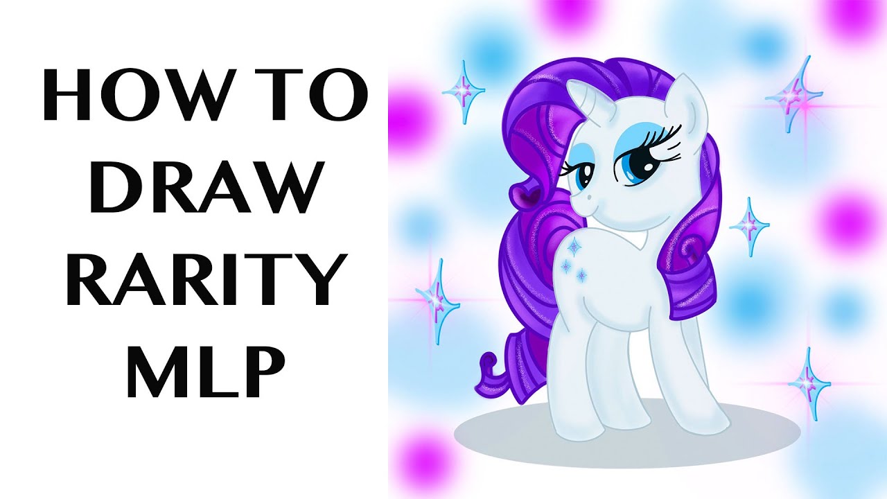 Drawing My Little Pony | Cute Rarity | Friendship is Magic | Drawn by ...