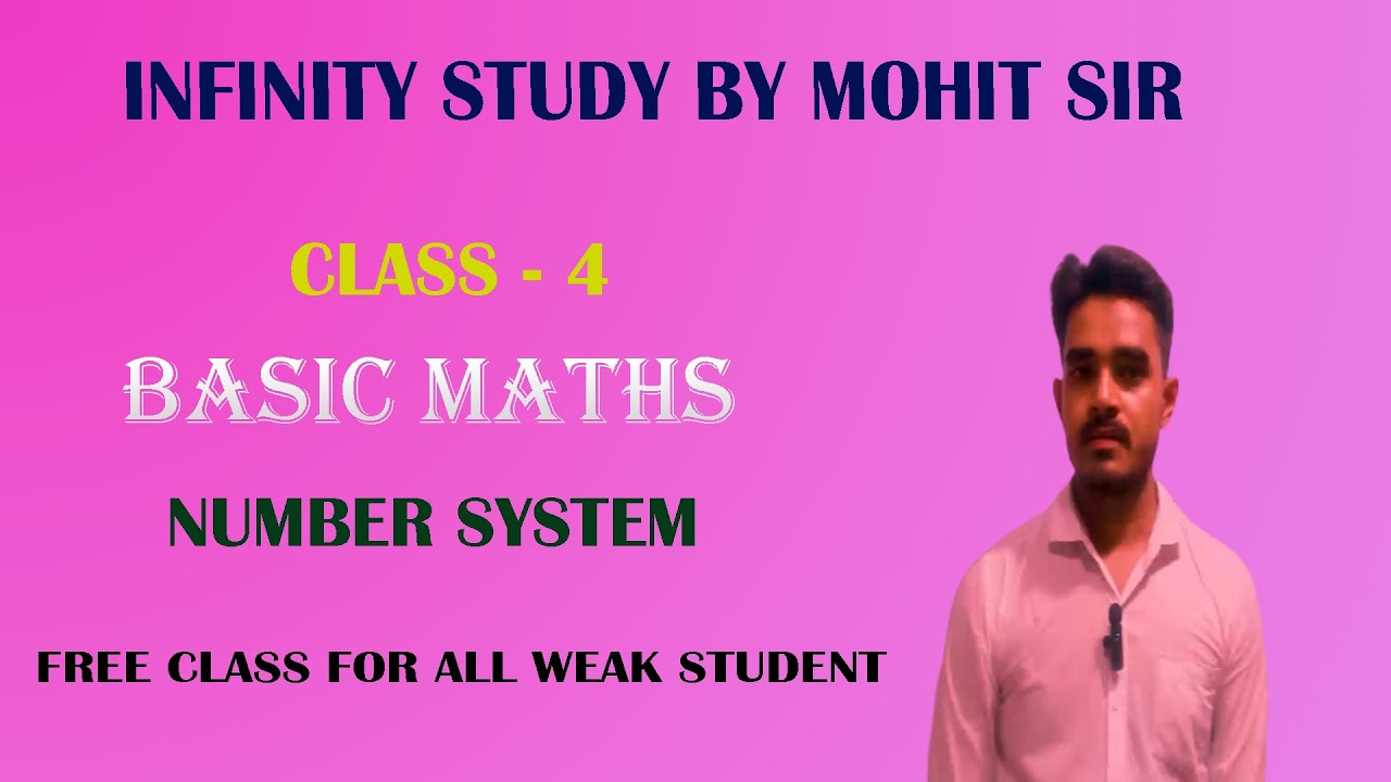 Basic level MATH BY MOHIT SIR class 4 number system {संख़्या पद्धति ...