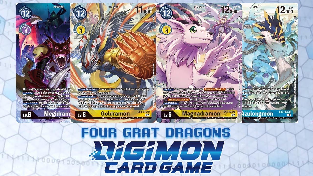 Digimon TCG | Four Great Dragons Ex3. - YouTube