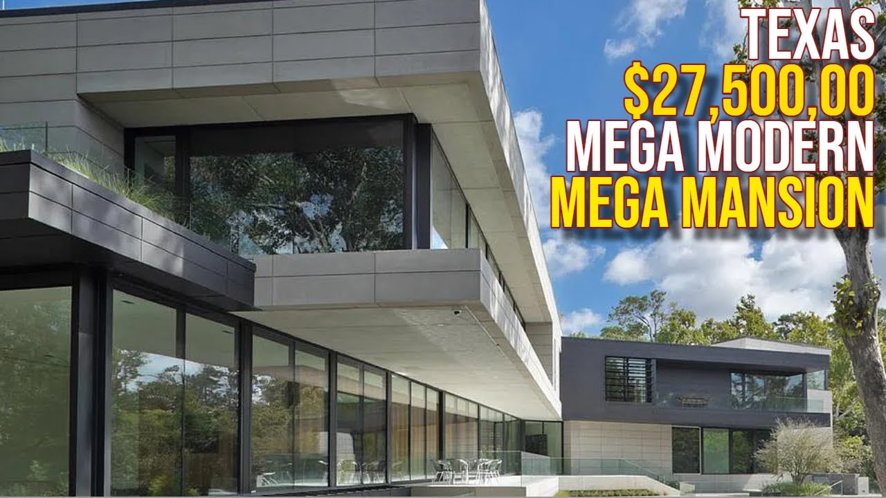 Inside TEXAS $27,500,000 Mega Modern Mega Mansion! - YouTube