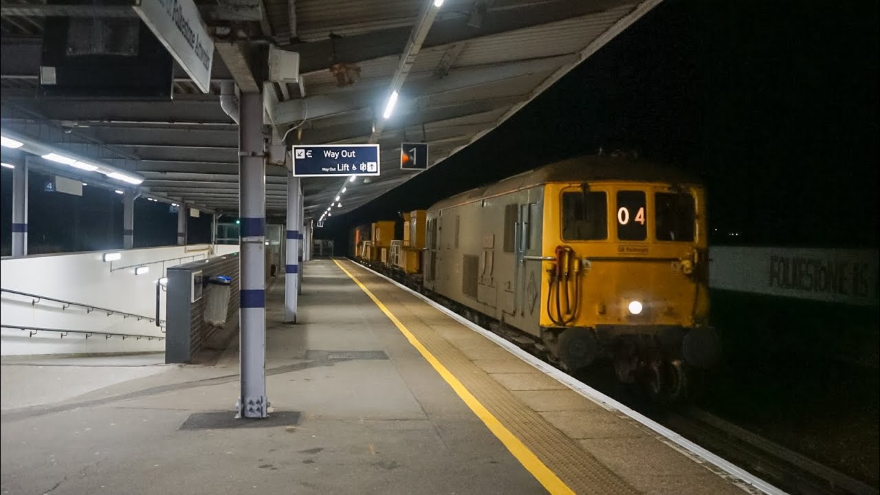 Late night train spotting at Folkestone Central Station featuring class ...