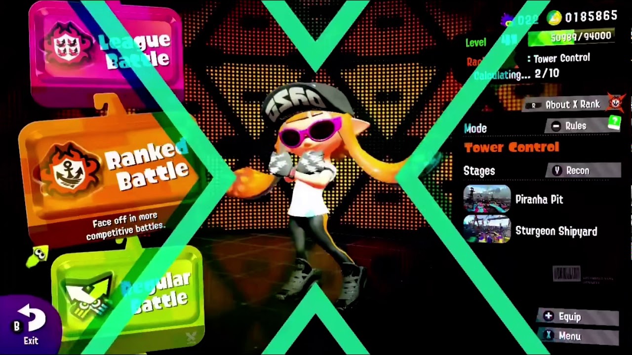 Splatoon 2 - X Rank Pose - YouTube