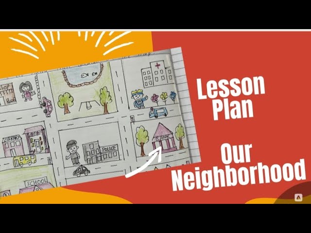 Neighborhood Map For Kids Premium Vector | Cute Road Map For Kid's