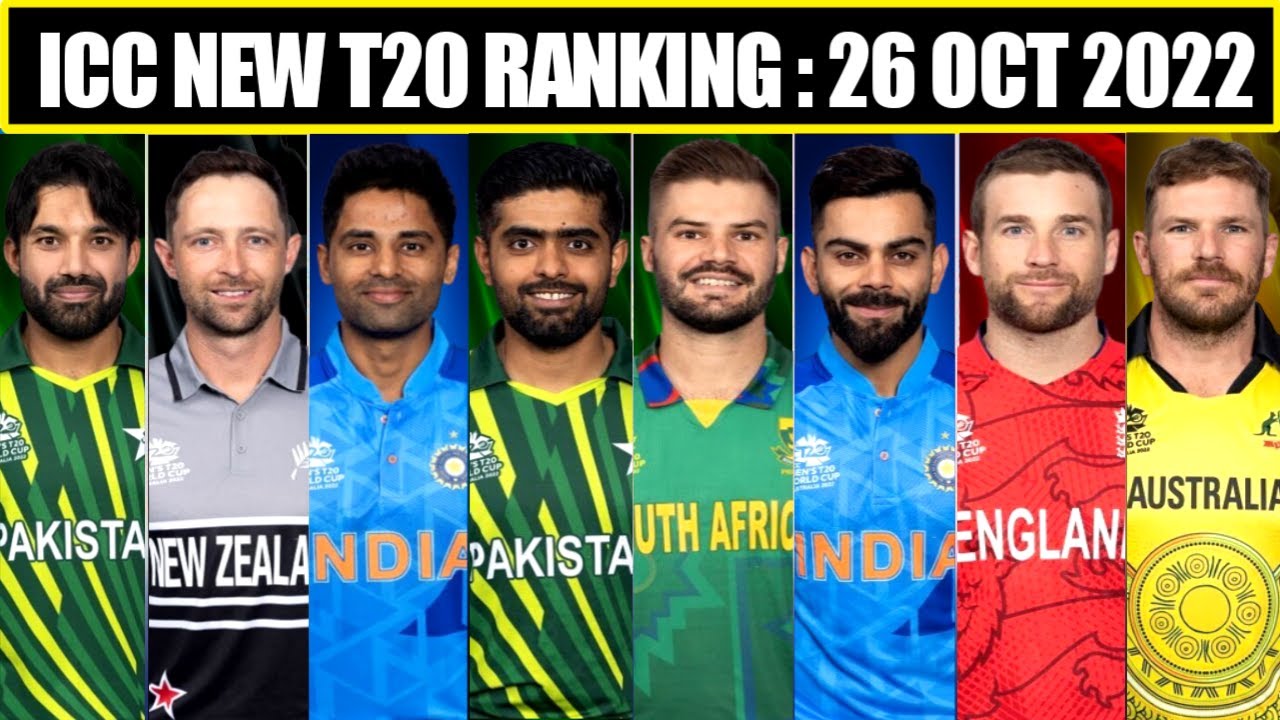 ICC Latest T20 Ranking 2022 | ICC New T20 Ranking 2022 Updated ...