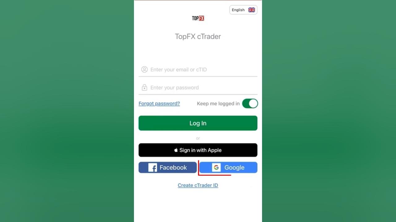 How Do I Add A Trading Account To Topfx Ctrader Mobile Ctrader Youtube
